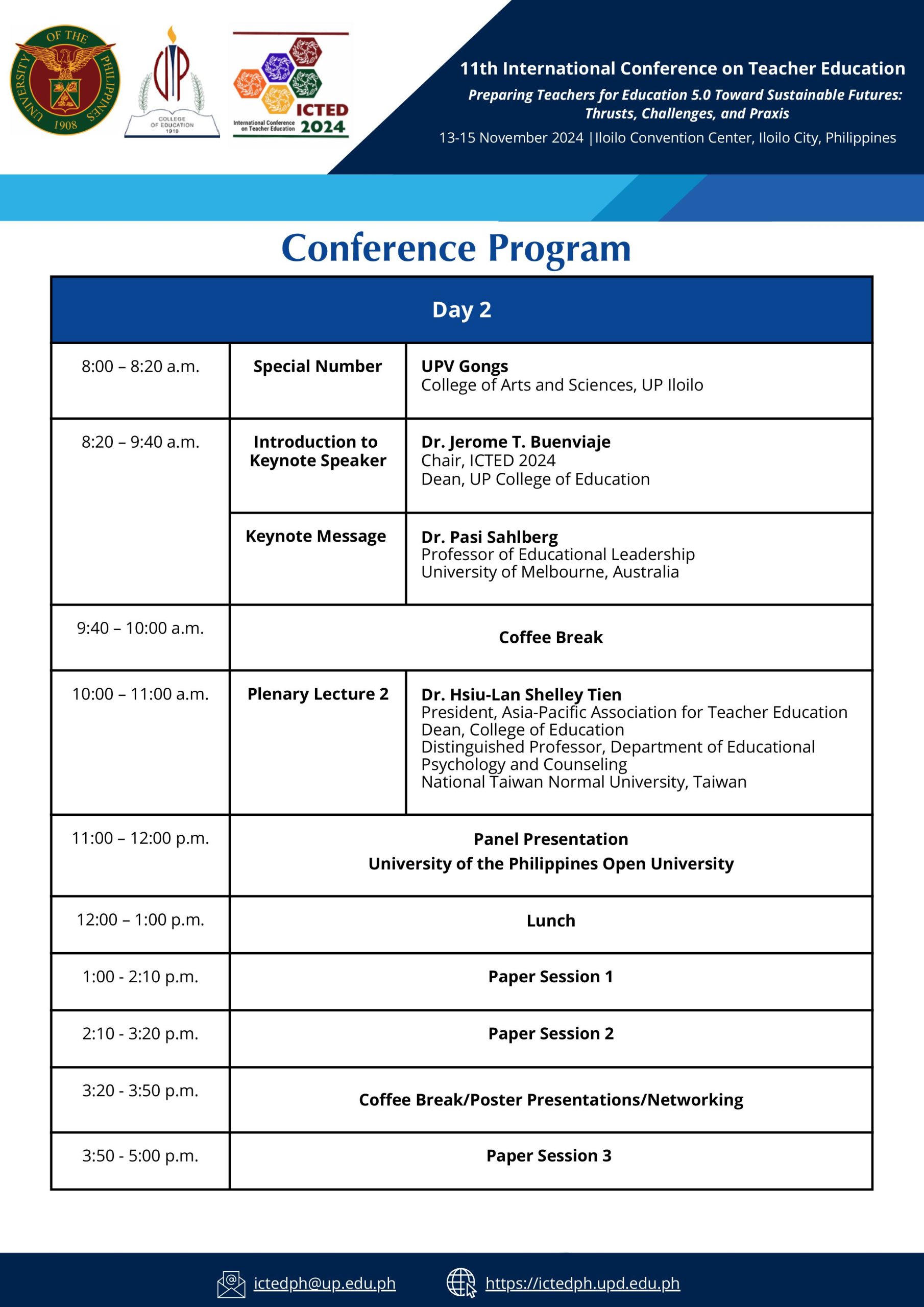 Conference Program – ICTED